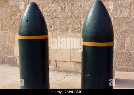 Cairo, Egypt, January 7 2023: Bombs of different types and sizes ...