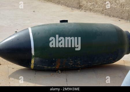 Cairo, Egypt, January 7 2023: Bombs of different types and sizes ...
