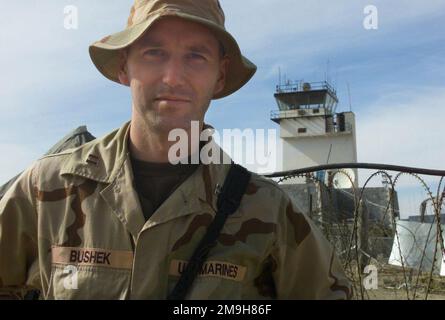 Captain Christopher Bushek, USMC, Force Protection Officer, Marine ...