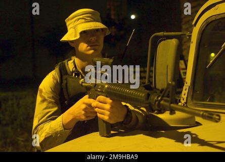 During night operations Lance Corporal Jesse M. Rollins, Team Leader ...