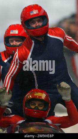 (L to R) Team USA-2, Dan Steele, Brian Shimer, and World Class Athletes ...
