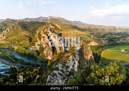 Gorge of Conchas de Haro in La Rioja, Spain. Mountain formations and ...