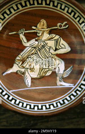 Kylik - a popular Greek drinking wine cup with a depiction of the Greek ...