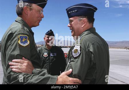 General John Jumper, Commander, Air Combat Command, left, and General ...