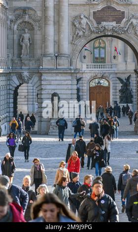Vertical shot of the Buda castle in Budapest, Hungary Stock Photo - Alamy