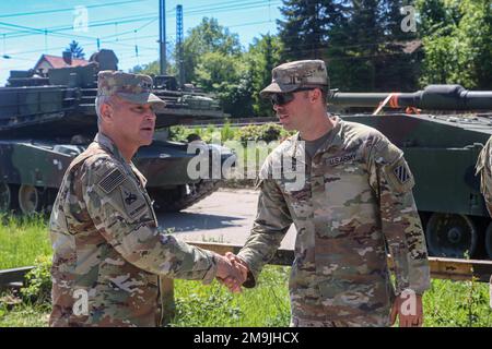 Major General Charles D. Costanza and Command Sergeant Major Quentin V ...