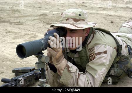 At a live fire range near Bagram Airfield, Sergeant (SGT) Michael Volpe ...