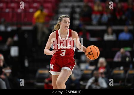 Nebraska's Allison Weidner in the second half of an NCAA college ...