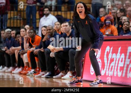 Illinois women's head coach Shauna Green speaks during Big Ten NCAA ...