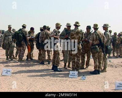 Marines of the 1ST Marine Division gather at Kuwait International ...