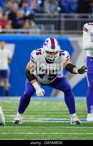 Buffalo Bills guard Greg Van Roten (75) blocks against Detroit Lions ...