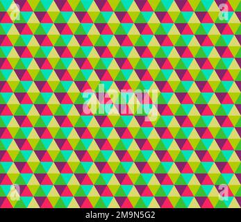 Geometric retro 60's and 70's style vector seamless mid-century pattern ...