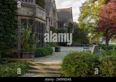 The exterior of the Edsel and Eleanor Ford House in Michigan Stock ...