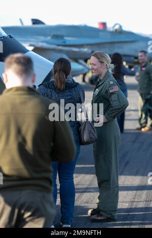Air show attendees interact with a static display at Davis-Monthan Air ...