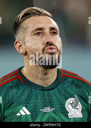 DOHA - Hector Herrera of Mexico during the FIFA World Cup Qatar 2022 ...