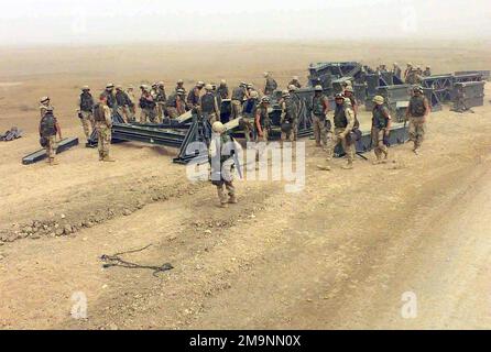 US Marine Corps (USMC) personnel in an M1A1 Abrams Main Battle Tanks ...