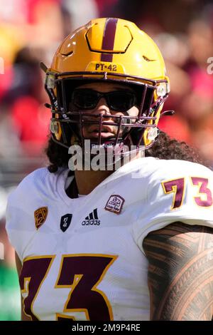 Arizona State offensive lineman Isaia Glass (73) in the first half ...