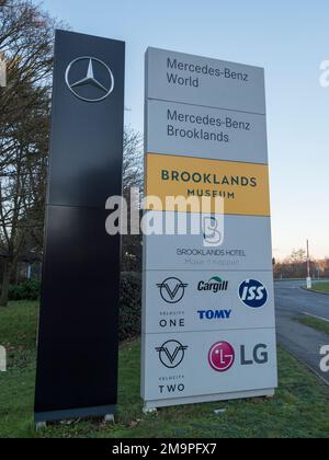 Mercedes-Benz World at Brooklands Museum, Weybridge, Surrey, UK, Autumn ...