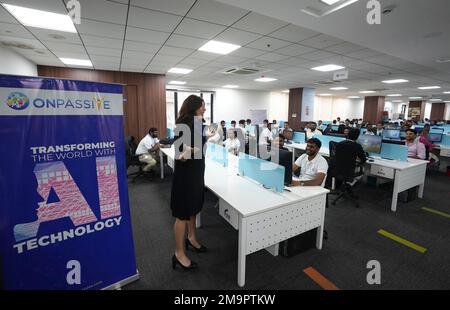Chief Communications Officer of ONPASSIVE Soha Emam speaks during the ...