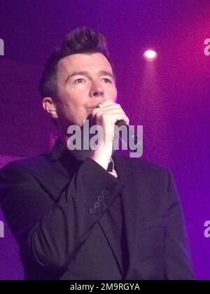 Rick Astley in concert at The Box in New York Stock Photo - Alamy
