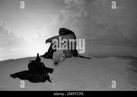 Pirate marooned on a beach Stock Photo - Alamy
