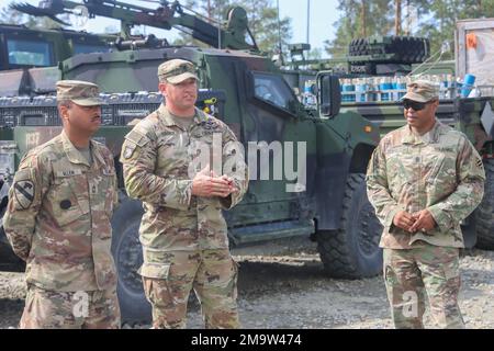 Major General Charles D. Costanza and Command Sergeant Major Quentin V. Fenderson, command team ...