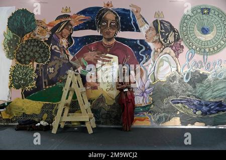 Indian artist and founder of Fearless Collective Shilo Shiv Suleman ...