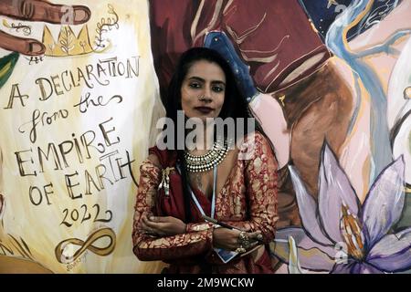 Indian artist and founder of Fearless Collective Shilo Shiv Suleman ...