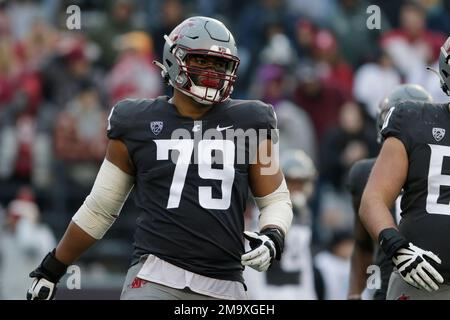 Washington State offensive lineman Fa'alili Fa'amoe (79) blocks Utah ...