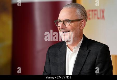 Director Francis Lawrence poses at the premiere of the Netflix film ...