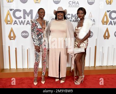 Trea Swindle, from let, Danica Hart and Devynn Hart, of Chapel Hart ...