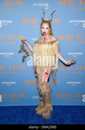 Kim Petras attends Heidi Klum's 21st annual Halloween party at Sake No ...