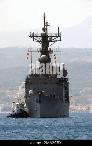 Crete, Greece, port visit, Souda Bay, USS Mesa Verde Stock Photo - Alamy