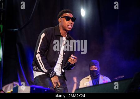 Rob 49 performs during Lil Weezyana Fest on Saturday, Oct. 29, 2022, in ...