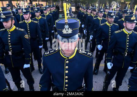Greek military cadets take part at the annual military parade in the ...