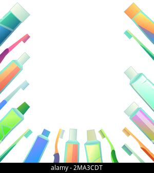 Dental, Illustration of image of healthy and clean teeth, lips and ...