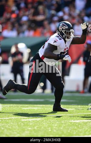 Atlanta Falcons defensive tackle Timmy Horne (93) reacts during an NFL ...
