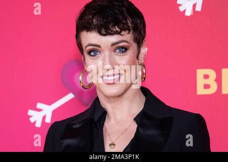 Lauren Oakley poses for photographers upon arrival for the premiere of ...