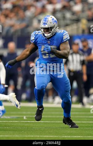 Detroit Lions defensive end Josh Paschal (93) is seen during an NFL ...