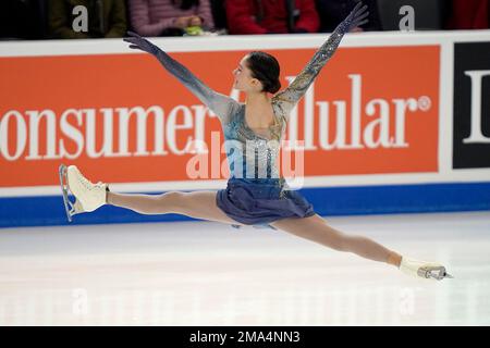 Isabeau Levito of United States of America competes during the ISU ...