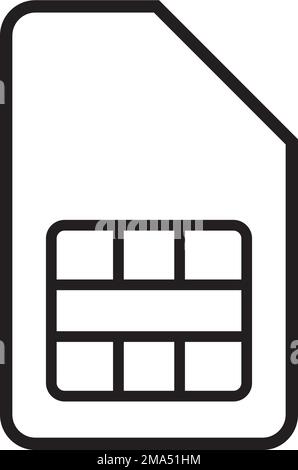 Sim card icon Stock Vector Image & Art - Alamy