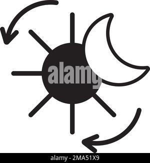 Sunset icon vector, filled flat sign, solid pictogram isolated on white ...