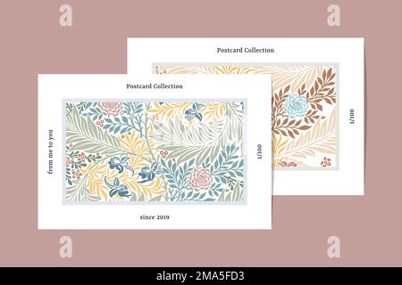 William Morris pattern postcard vector Stock Vector Image & Art - Alamy