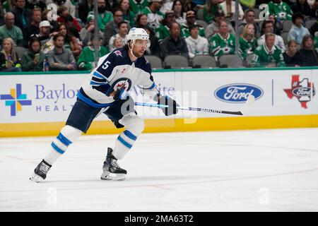 Winnipeg Jets defenseman Brenden Dillon (5) scuffles with Nashville ...