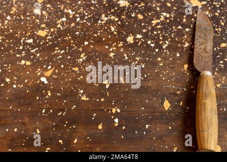 Broken knife blade image background Stock Photo - Alamy