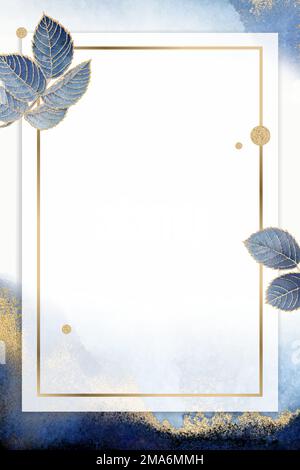 Blank rectangle leafy frame vector Stock Vector Image & Art - Alamy