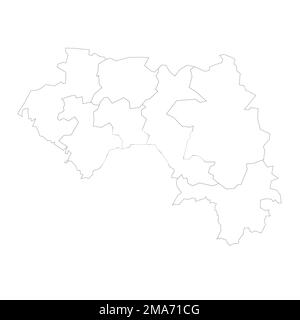 Guinea political map of administrative divisions Stock Vector Image ...