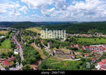 Pappenheim Castle, built around 1140, Spornburg, former armoury ...