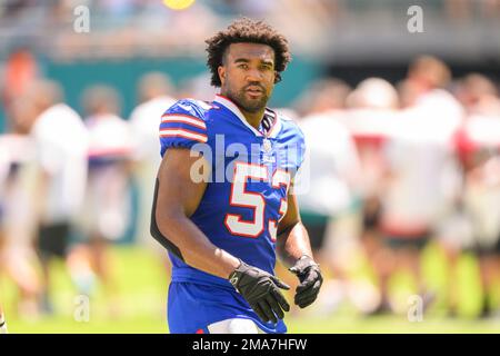 Buffalo Bills linebacker Tyrel Dodson (25) in action during an NFL ...
