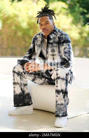 Rapper Lil Baby poses for a portrait, Wednesday, Oct. 5, 2022, in Los ...